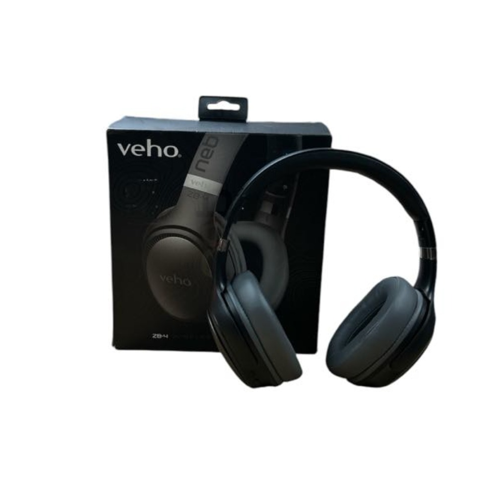 Pre-owned VEHO ZB-4 BLUETOOTH WIRELESS HEADPHONES | BLACK - Own4Less